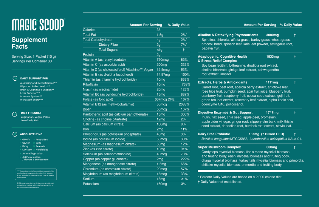 Magic Scoop - All-In-One Nutritional Greens